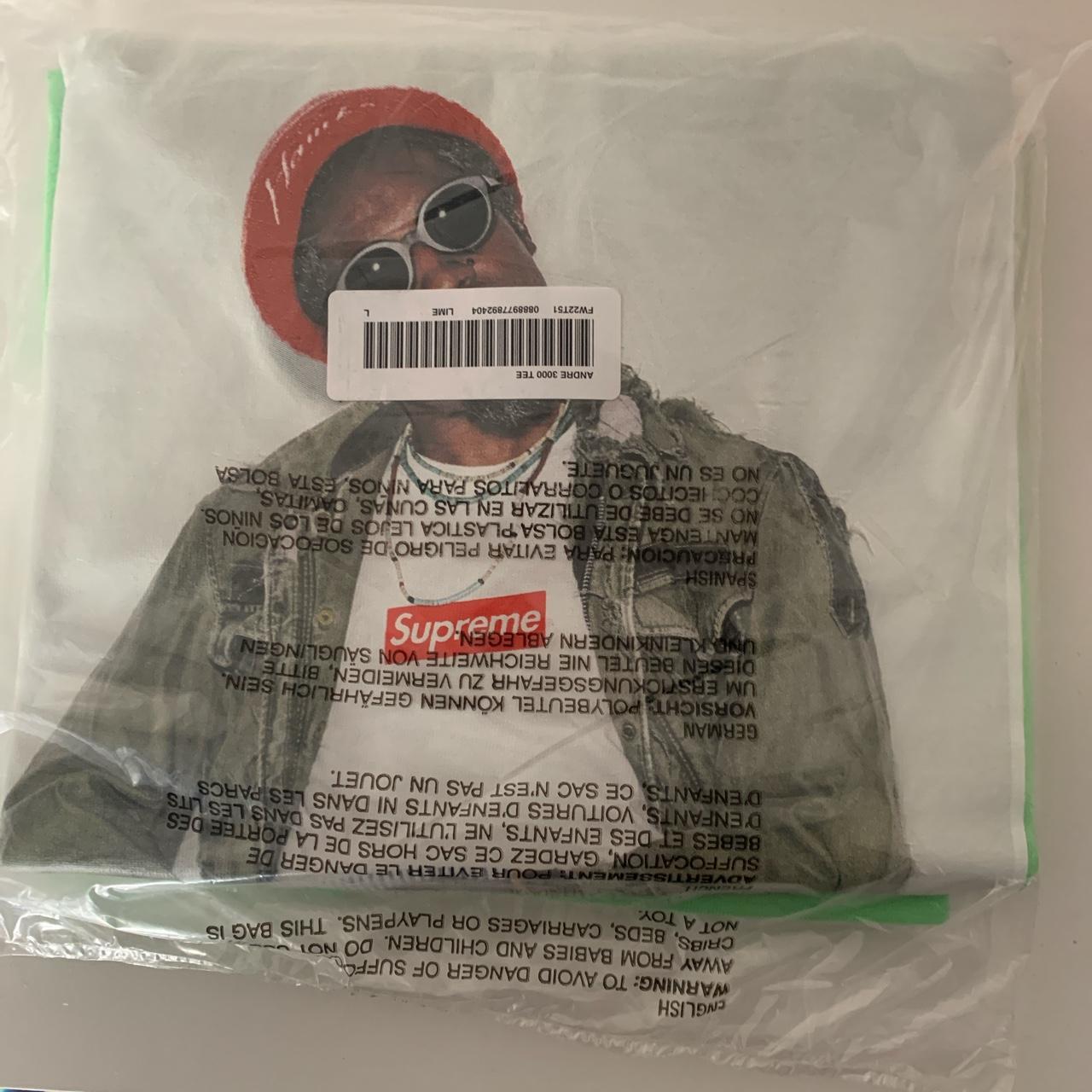 Supreme Andre 3000 tee in lime. Brand new and never... - Depop