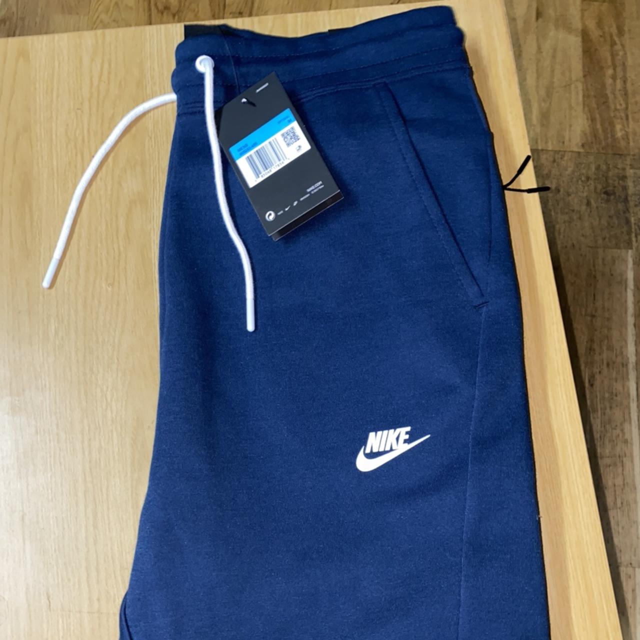 Navy blue tech fleece bottoms Brand new with tags No... - Depop