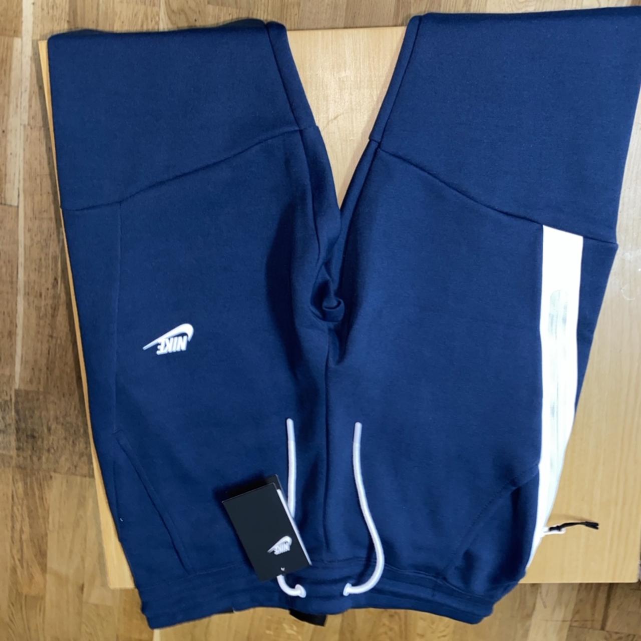 Navy blue tech fleece bottoms Brand new with tags No... - Depop