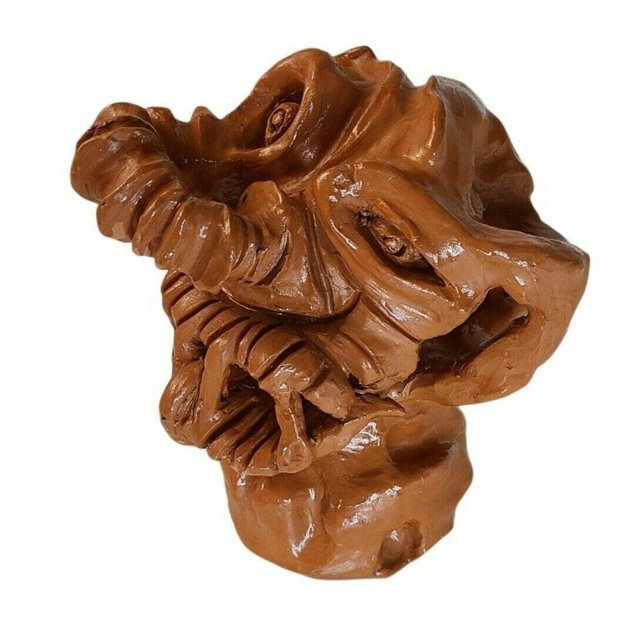 Abstract Obscure Clay Alien Head Strange Creature... - Depop