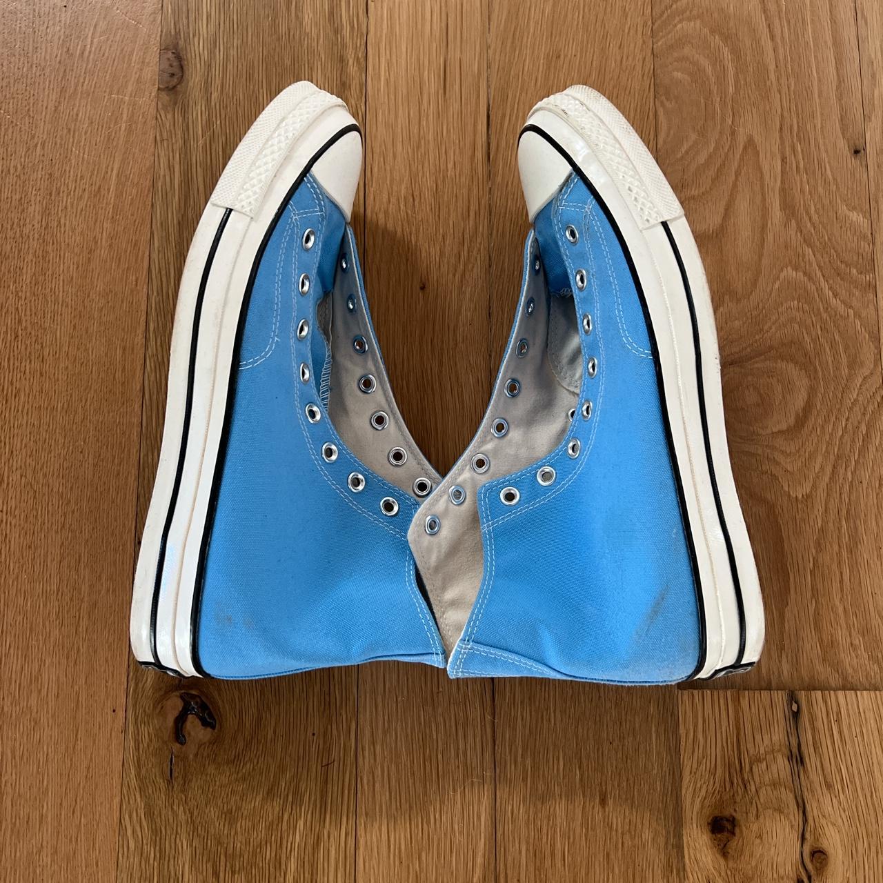 Converse chuck 70s in baby blue. Worn once or twice.... - Depop
