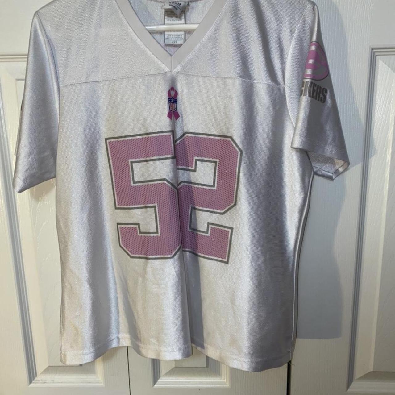 NFL Women's White and Pink Top | Depop
