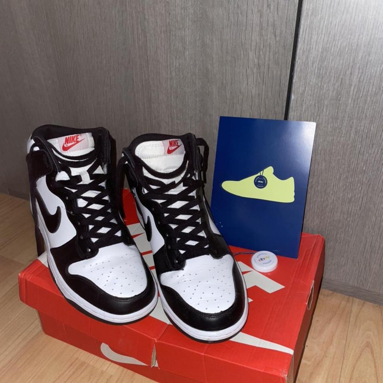 Nike high panda dunks📌 worn 3 times📌 eBay... - Depop