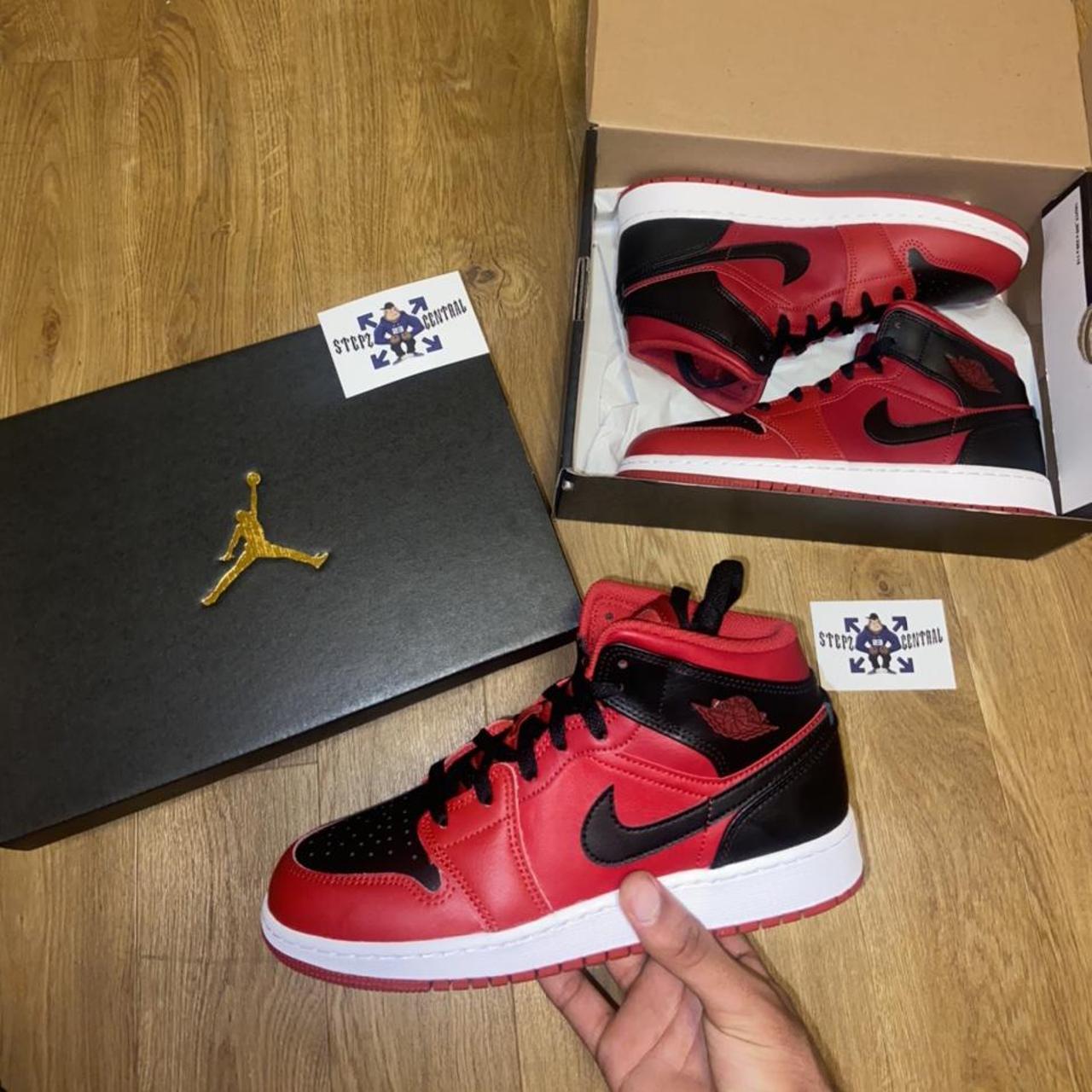 Jordan 1 Mid “Reverse Chicago” Size 5 Deadstock... - Depop