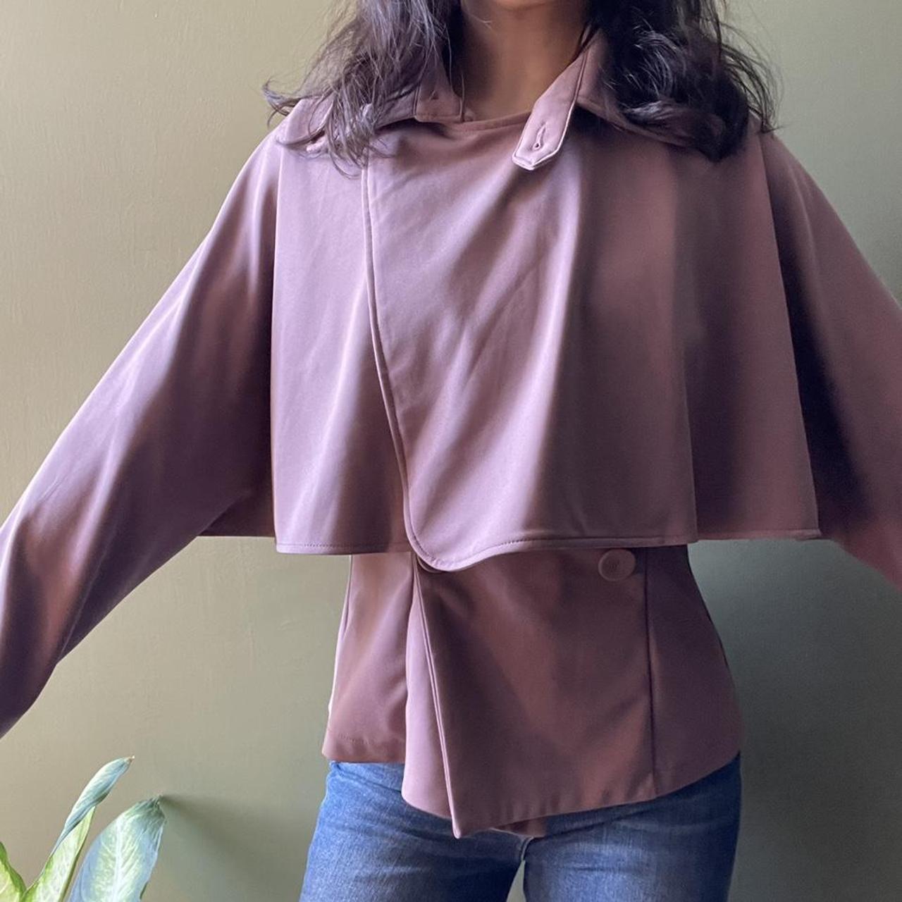 Dust pink trench coat size S-M A unique and... - Depop