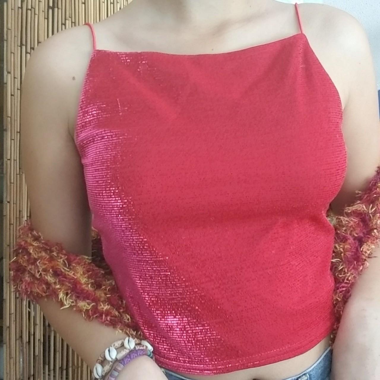 DO NOT BUY!!!! 🆘️OMG!!! Romantic red sparkly 90's... | Depop