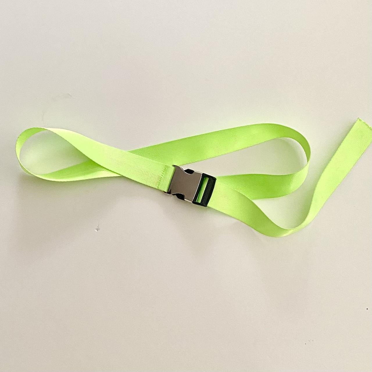 Neon green utility skater belt. 80s vibes. #kidcore... - Depop