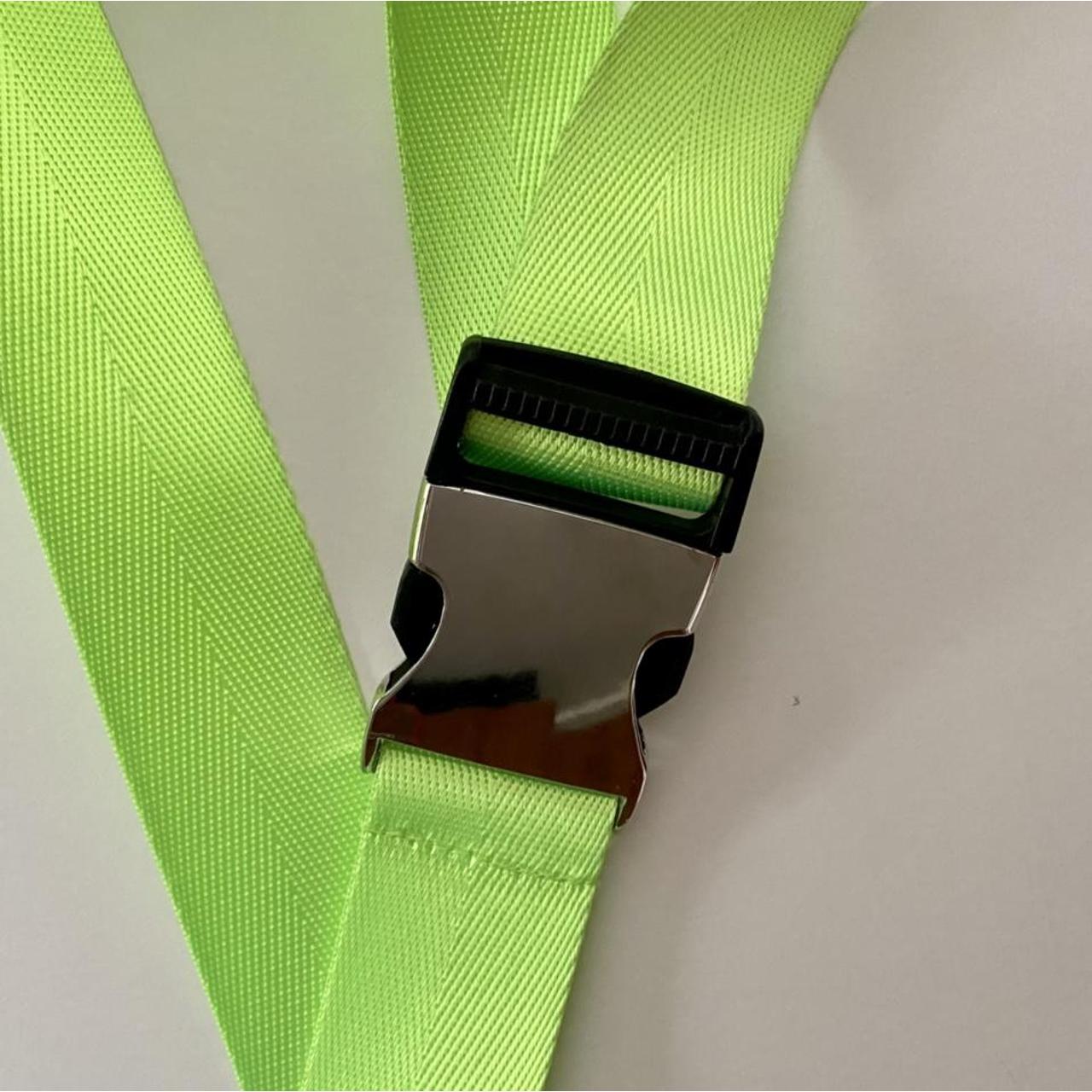 Neon green utility skater belt. 80s vibes. #kidcore... - Depop