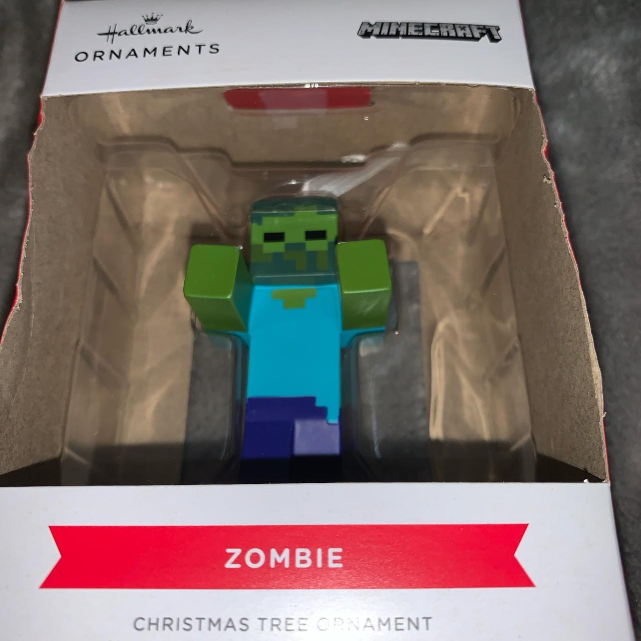 Hallmark Minecraft Zombie 3 inch Christmas Tree... - Depop