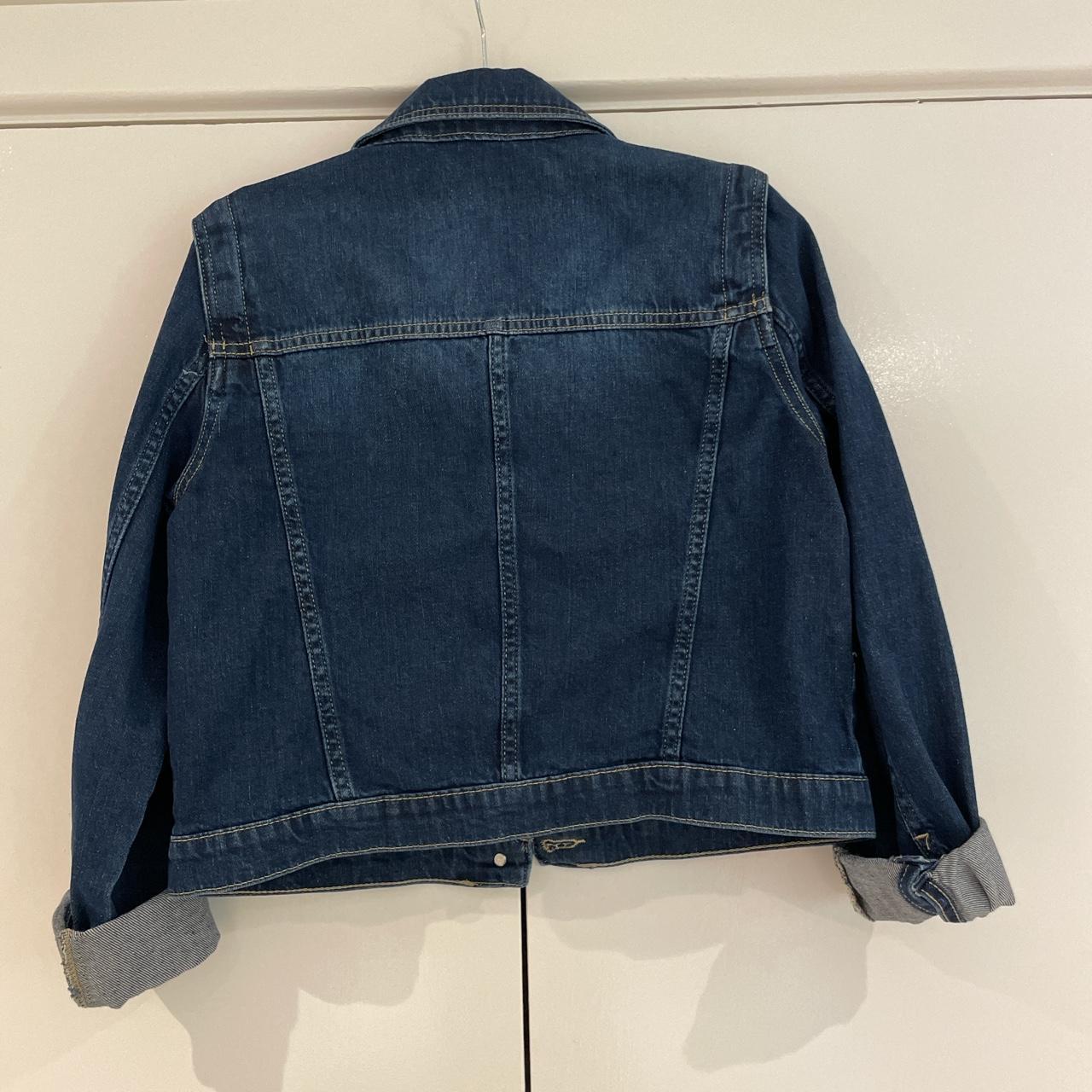 Mint Velvet Dark Indigo Crop Denim Jacket RRP £99 UK... - Depop