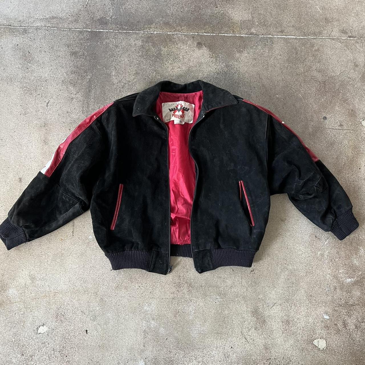 Men's Red and White Jacket | Depop