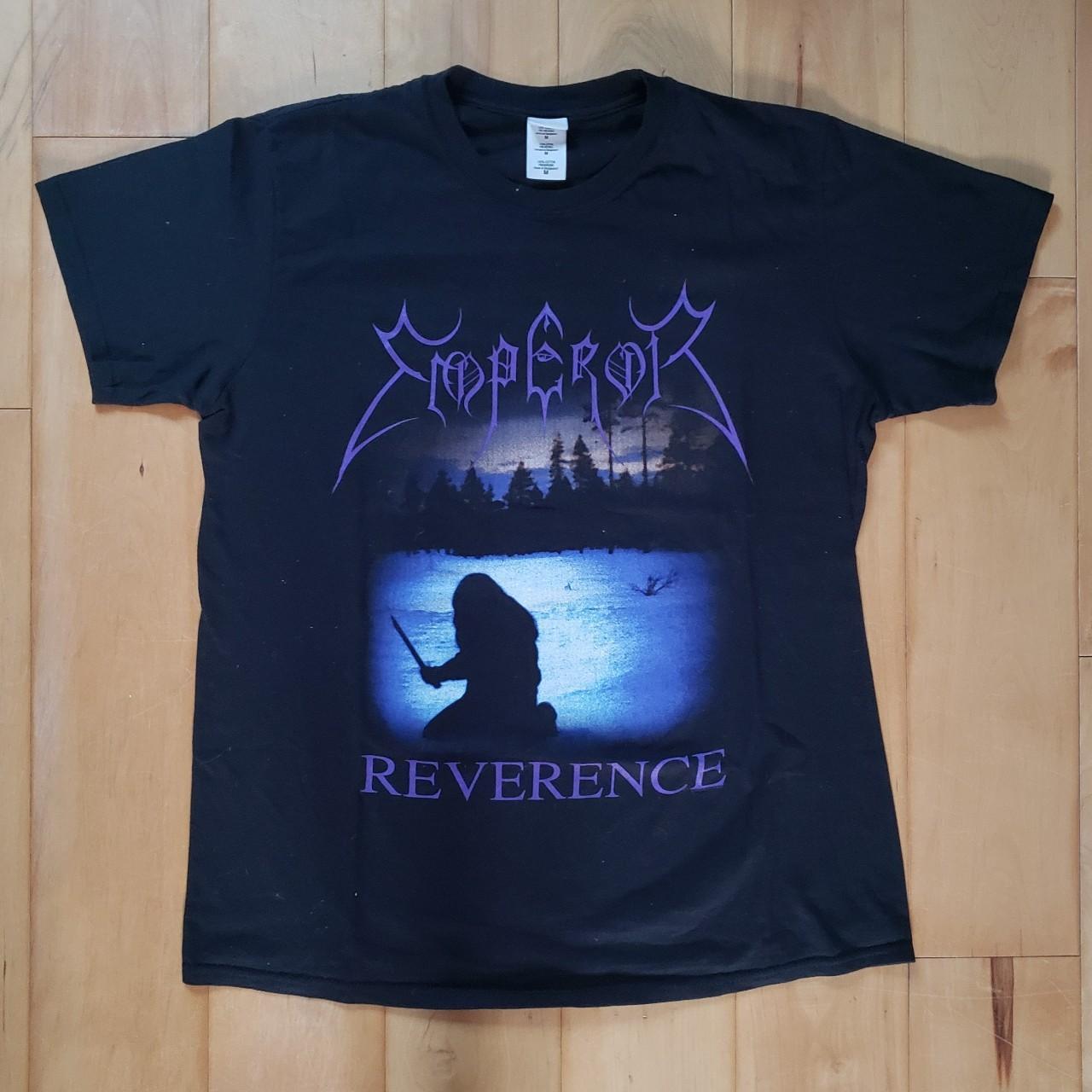 EMPEROR - REVERENCE, Black Band T-Shirt SIZE:... - Depop