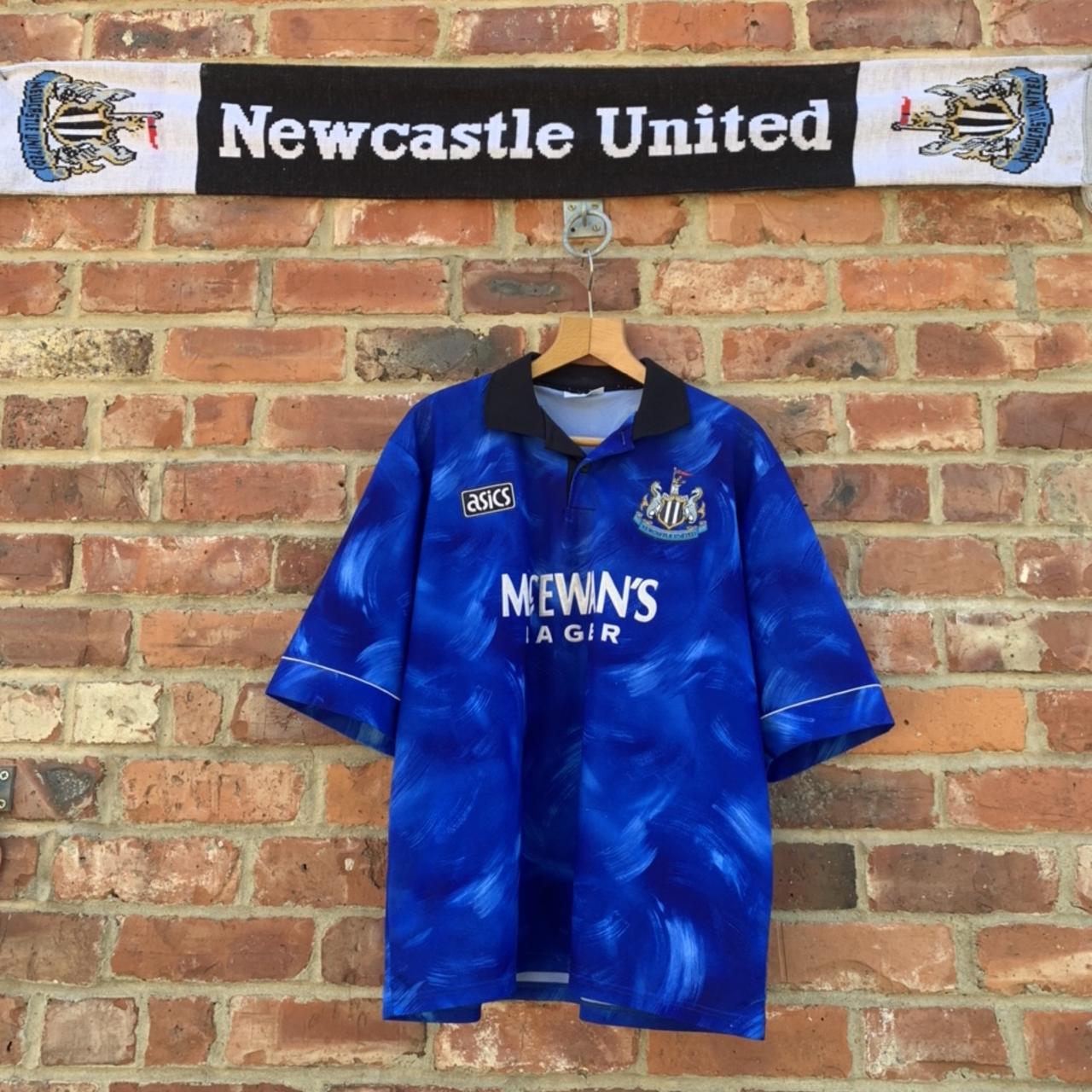 NEWCASTLE UNITED vintage N.U.F.C football shirt... - Depop