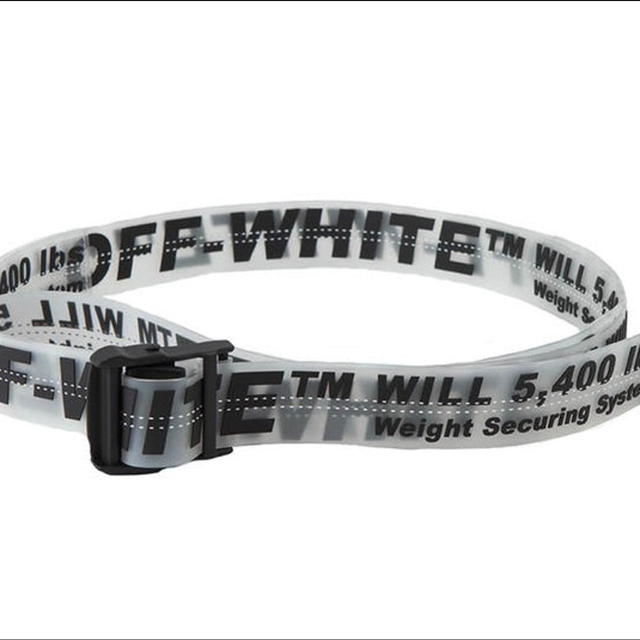 Off-White Transparent Strap Industrial Belt Retail:... - Depop