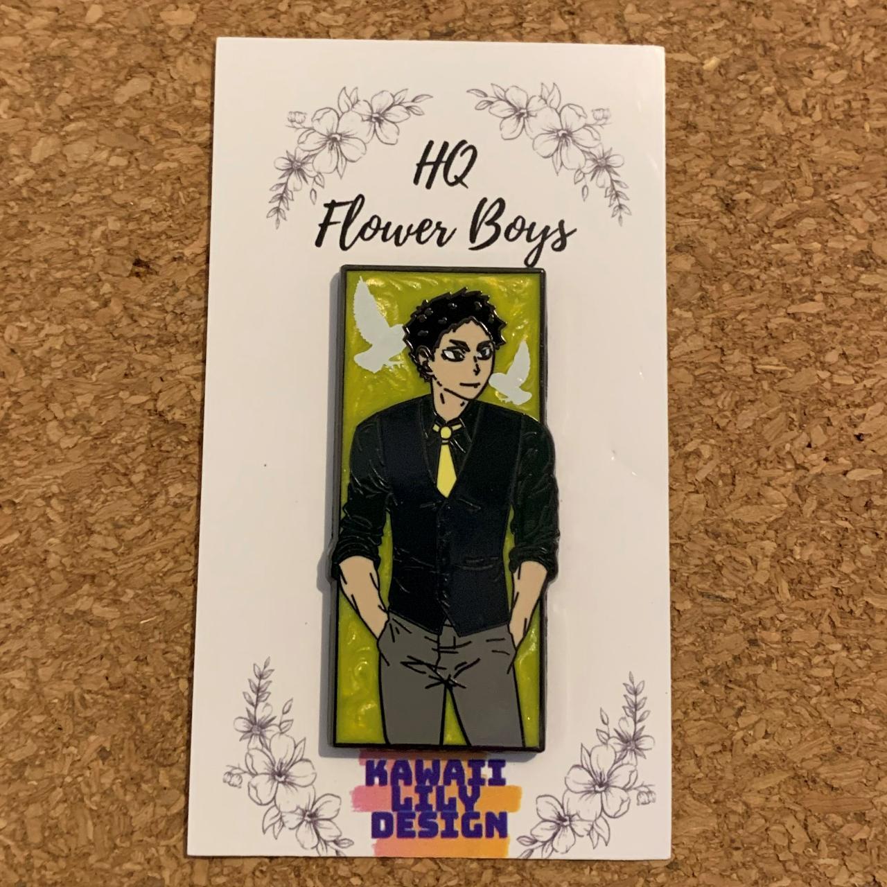 Kawaiilily Dapper Akaashi Haikyuu Enamel... - Depop