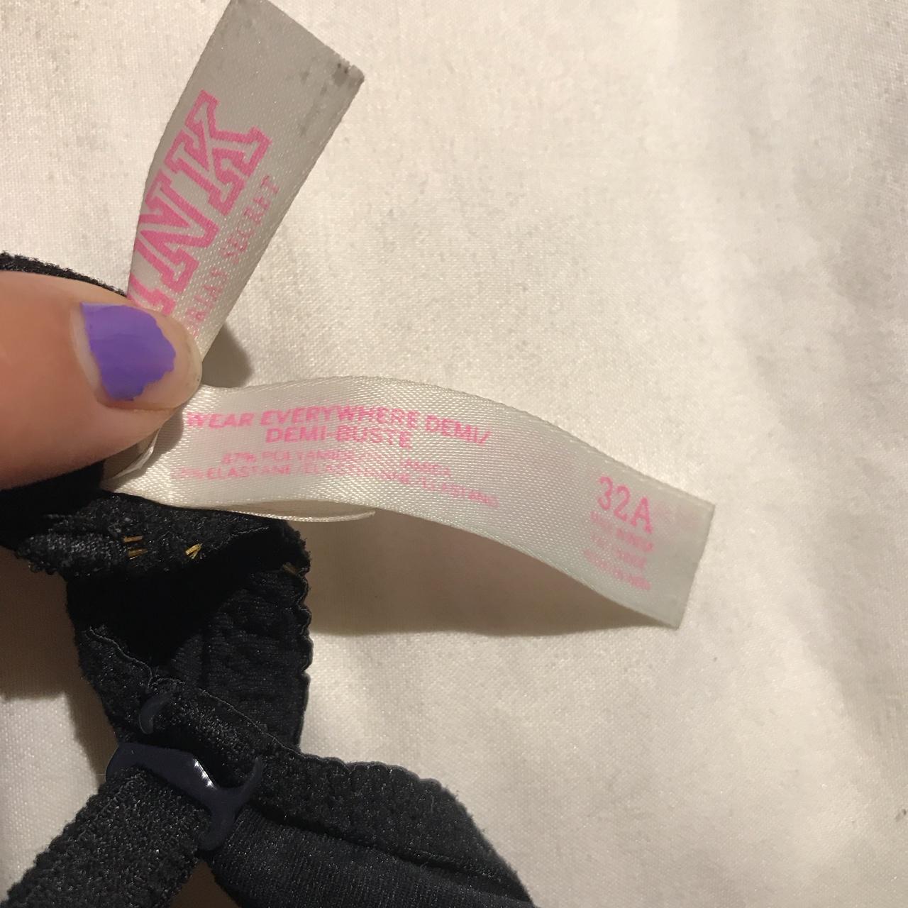 Cute black bra, Victorias Secret size 32A. In... - Depop