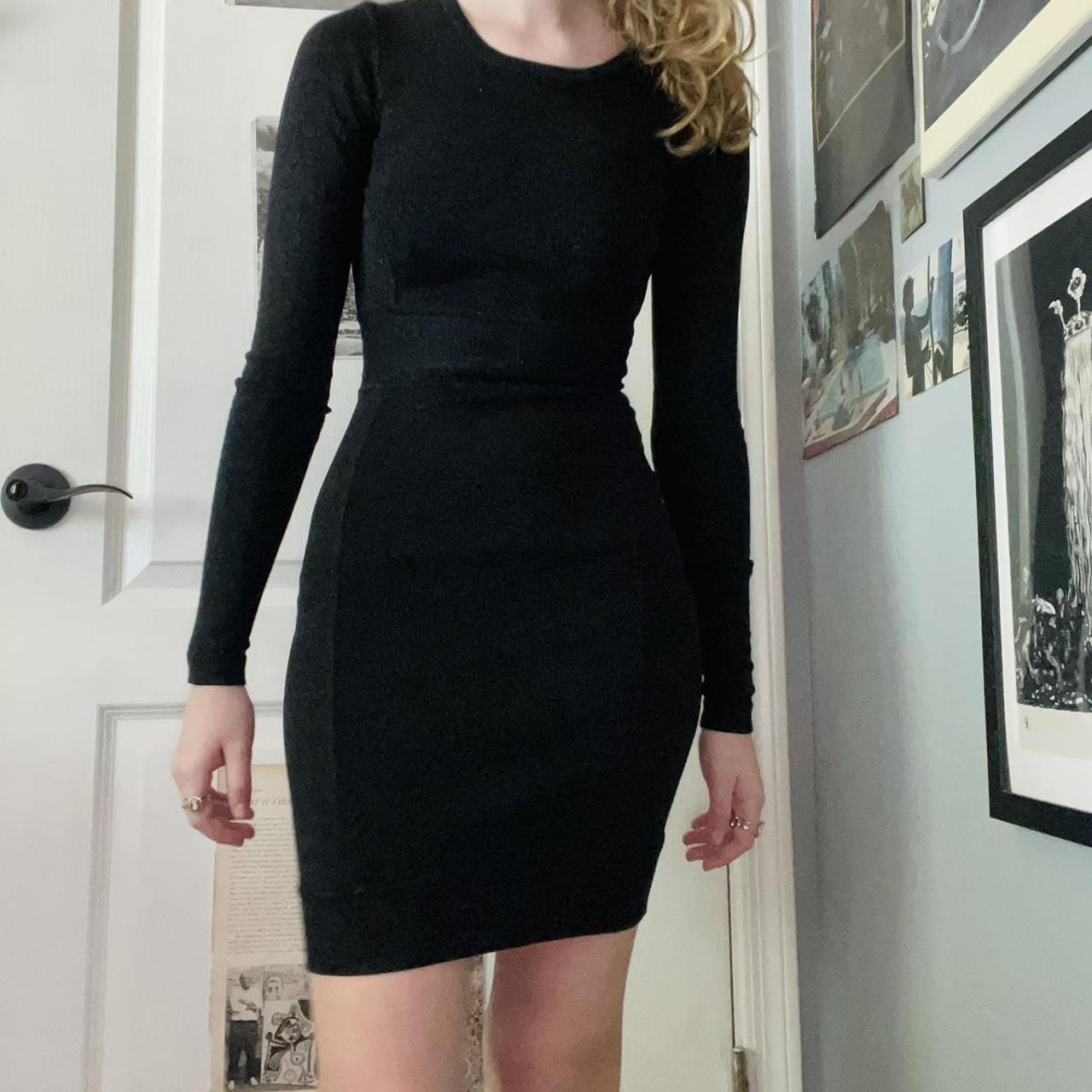 Black French connection dress. Black and long... - Depop