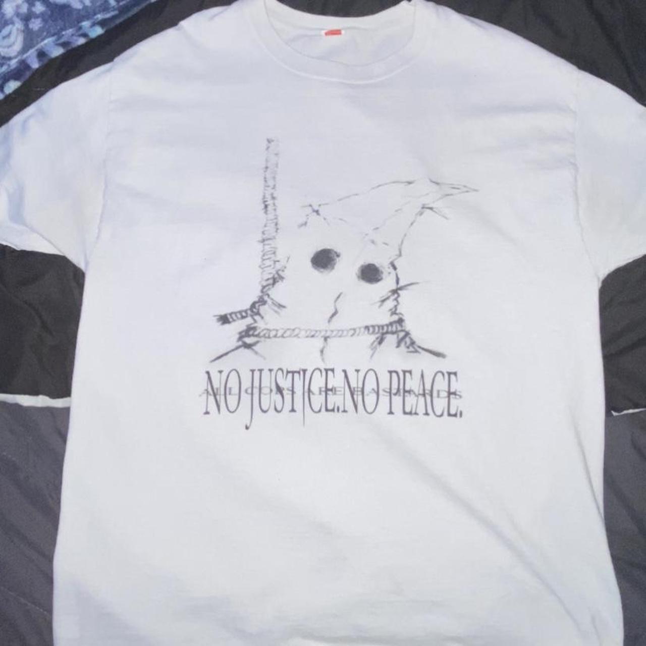 free shipping novagang no justice no peace unisex... - Depop