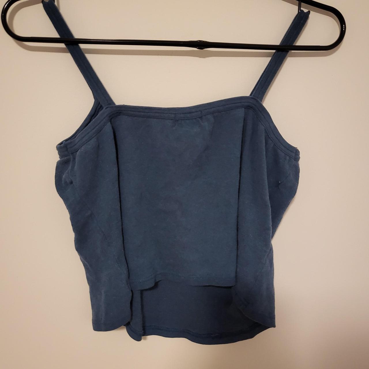 Y2K One Step Up Stretch Blue Tank Top 🔹️Size:... - Depop