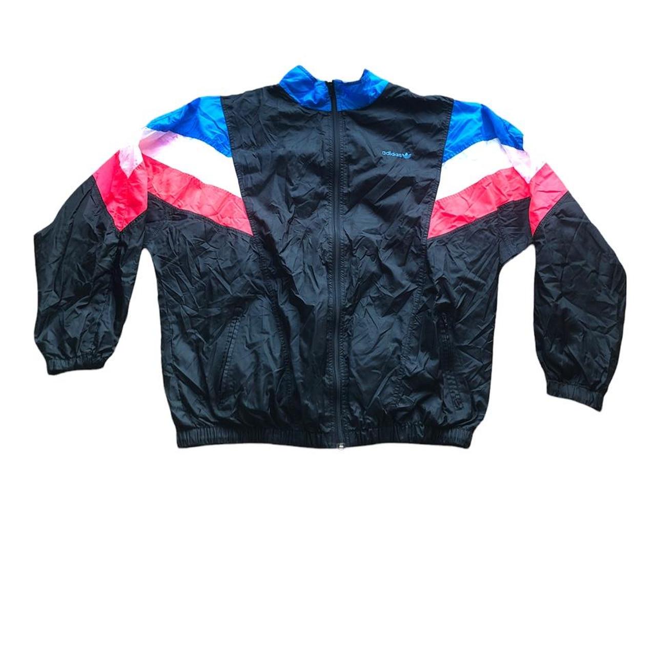 Adidas Originals Men's Black and Blue Jacket | Depop