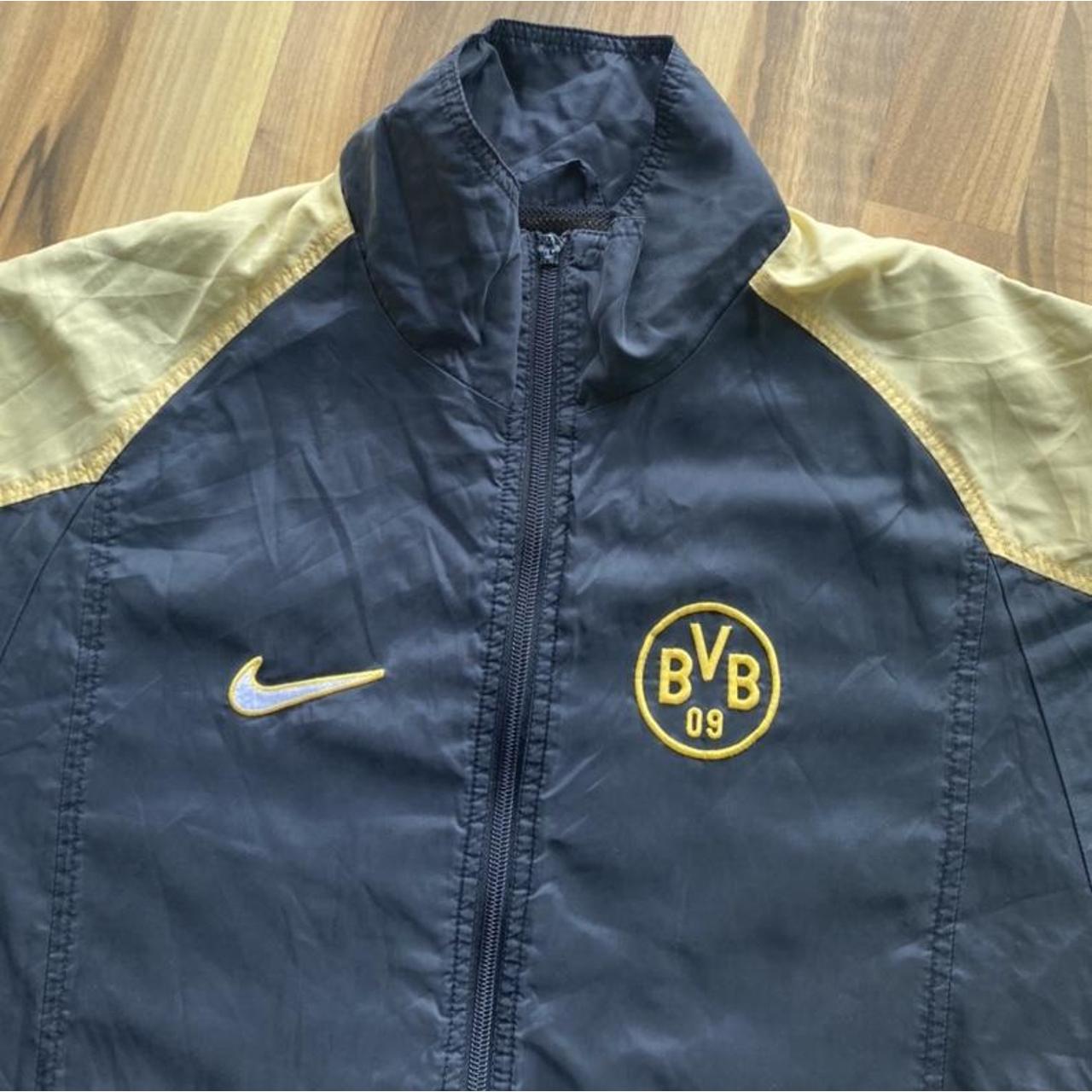 Vintage Borussia Dortmund tracksuit jacket ️ Black... - Depop