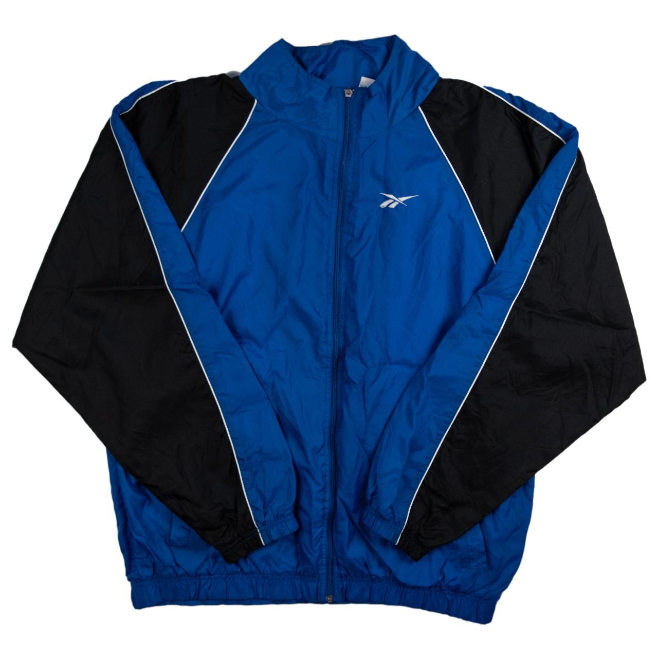 Vintage Reebok Track Jacket DETAILS Blue... - Depop