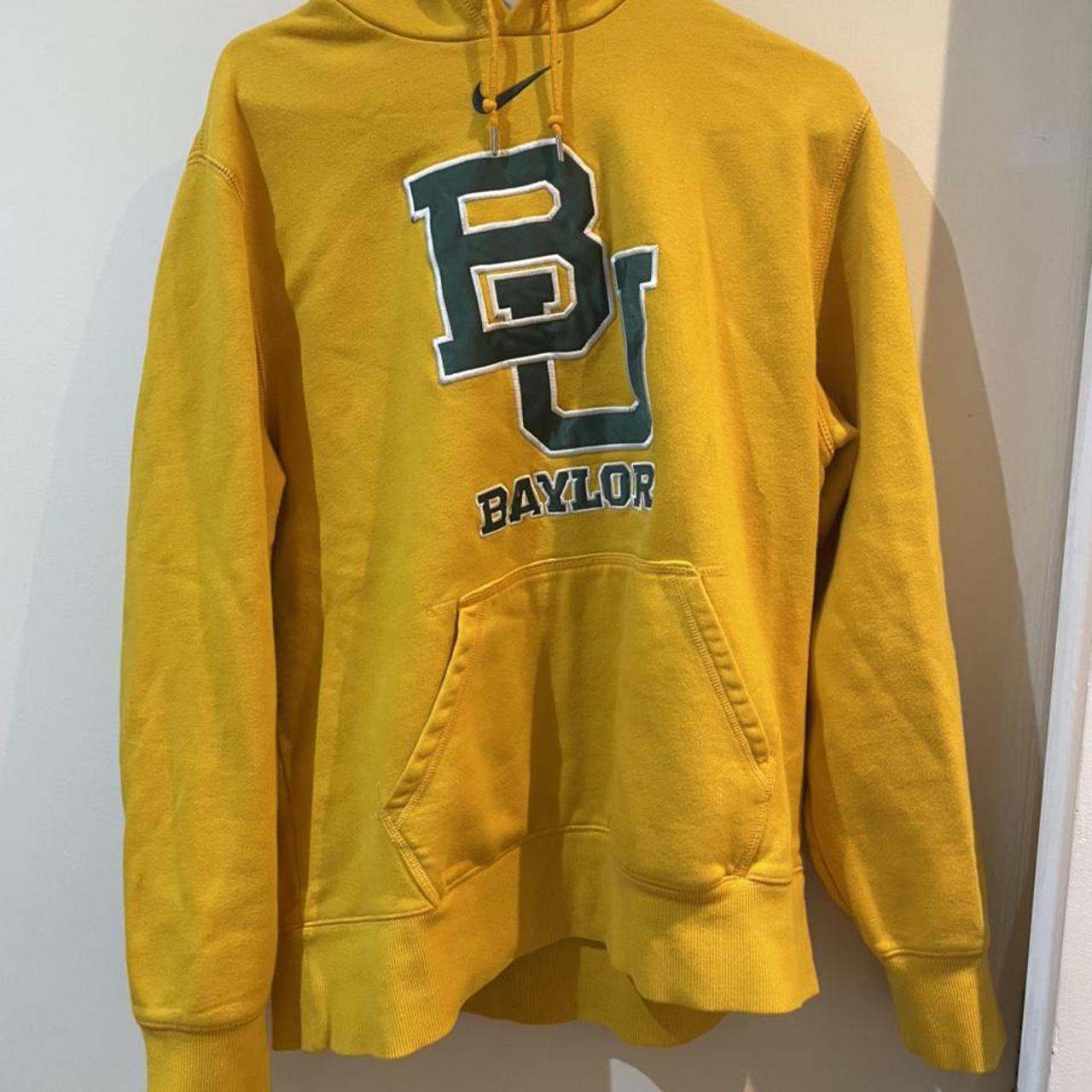 Yellow Nike Baylor University Football Hoodie -... - Depop