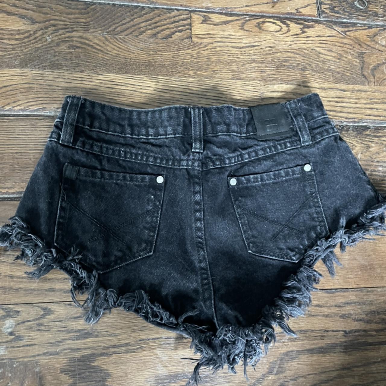 Insight black denim shorts 🌈⚡️ Good condition, only... - Depop