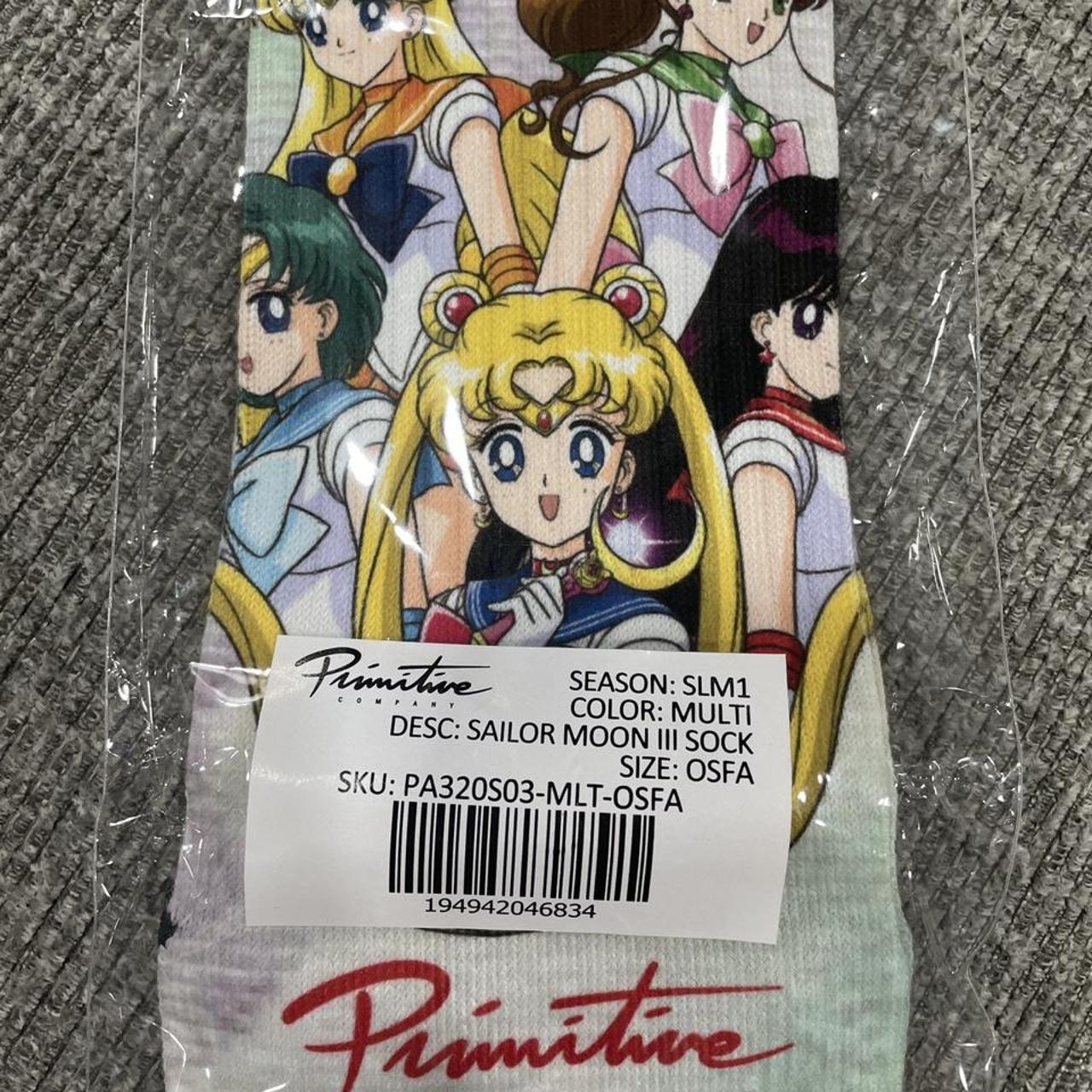 PRIMITIVE x SAILOR MOON socks — OSFA... - Depop