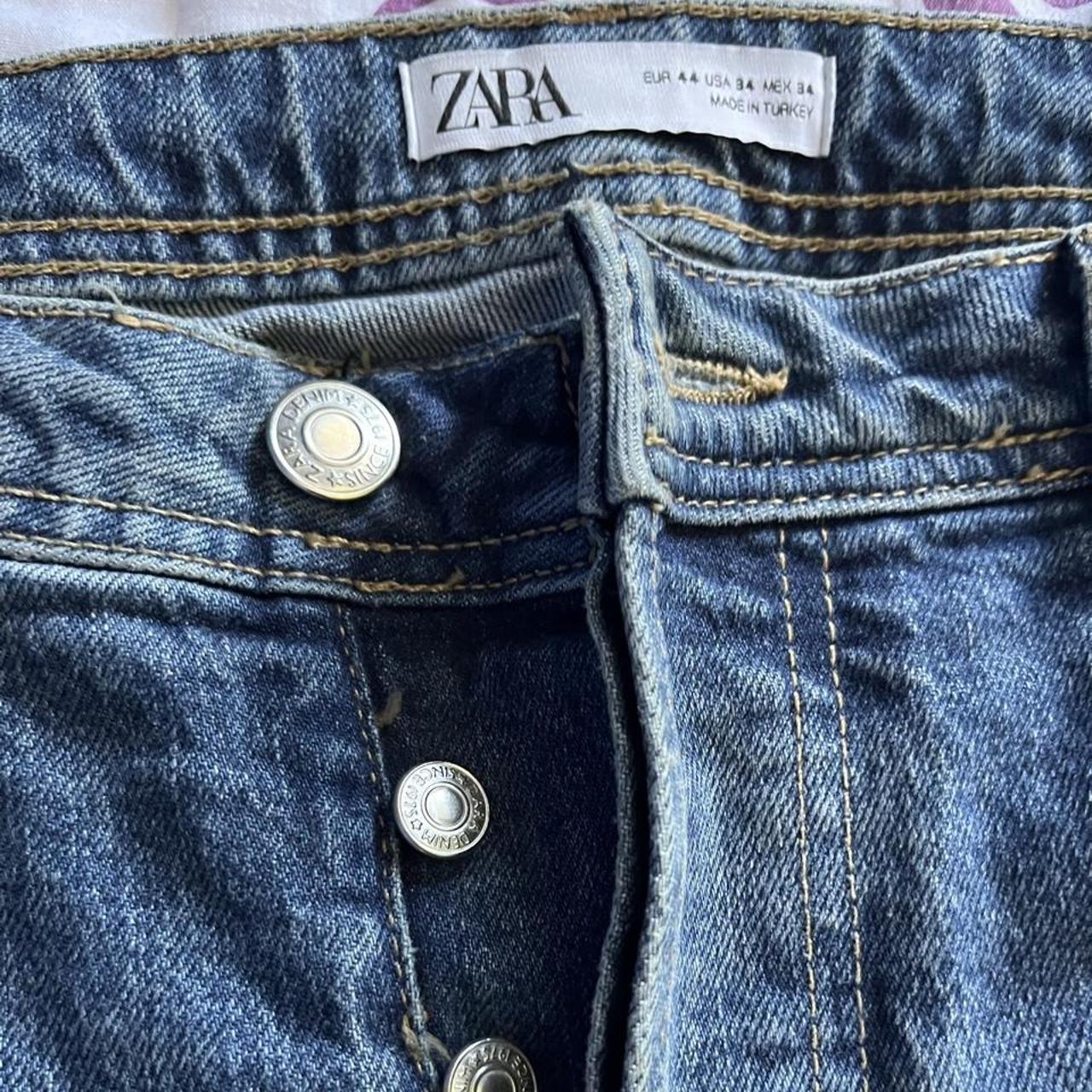 ZARA MAN DENIM JEANS RIPPED VINTAGE REP 34-L/XL - Depop