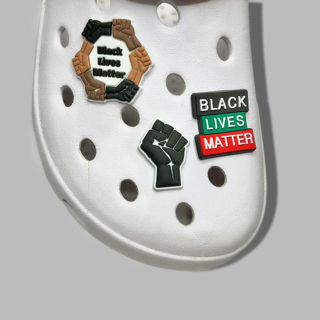New 3pc Set Black Lives Matter BLM Croc Charm Shoe... - Depop