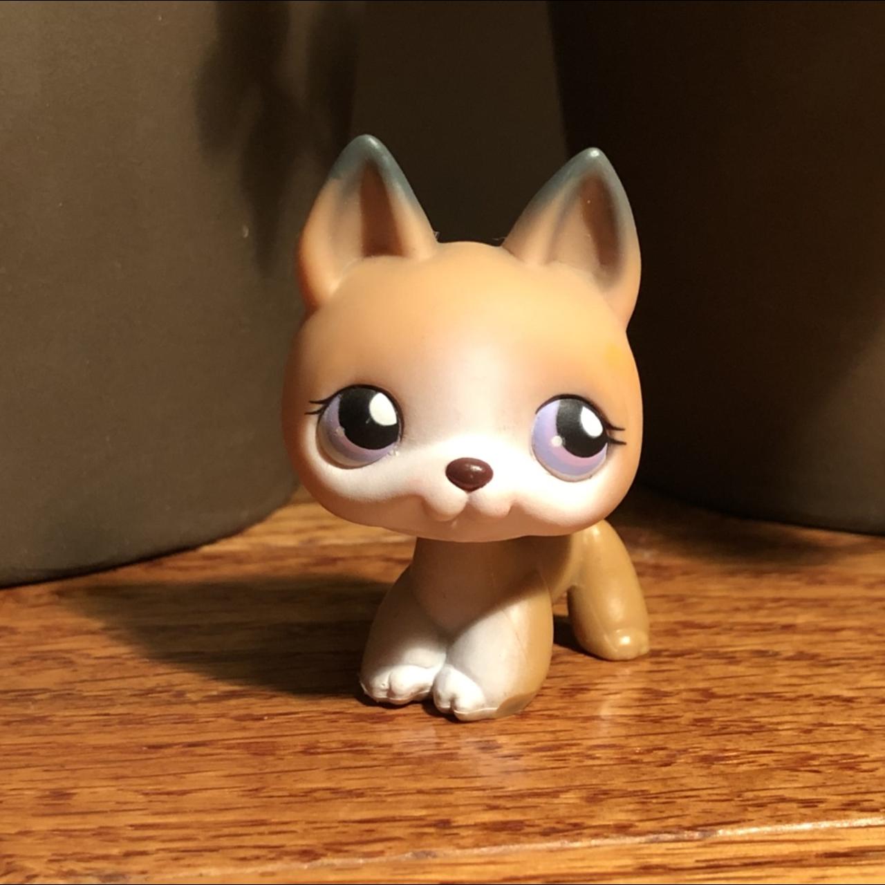 LPS German Shepard dog with purple eyes. LPS number... - Depop