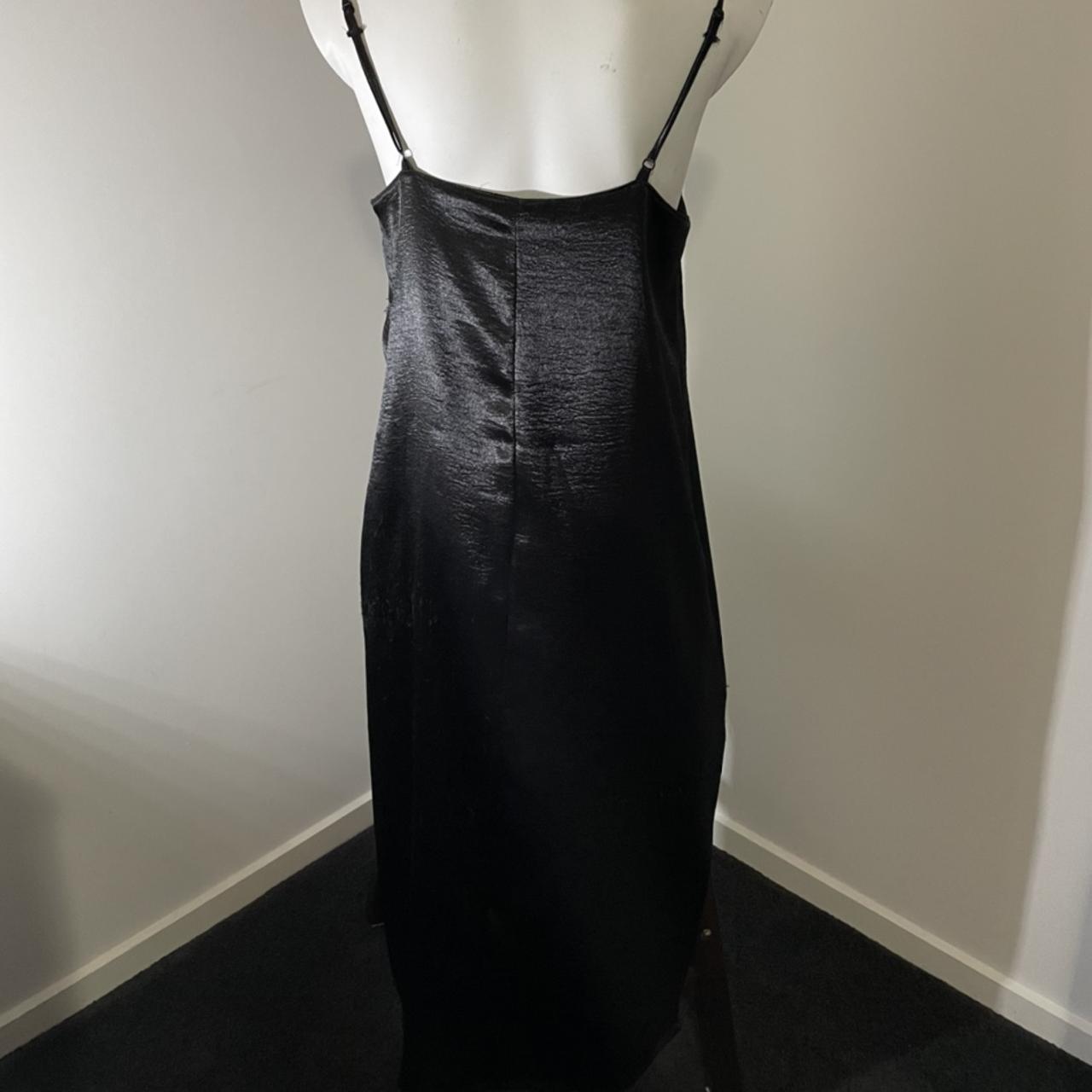 Versatile silk style black slip Factorie Size L... - Depop