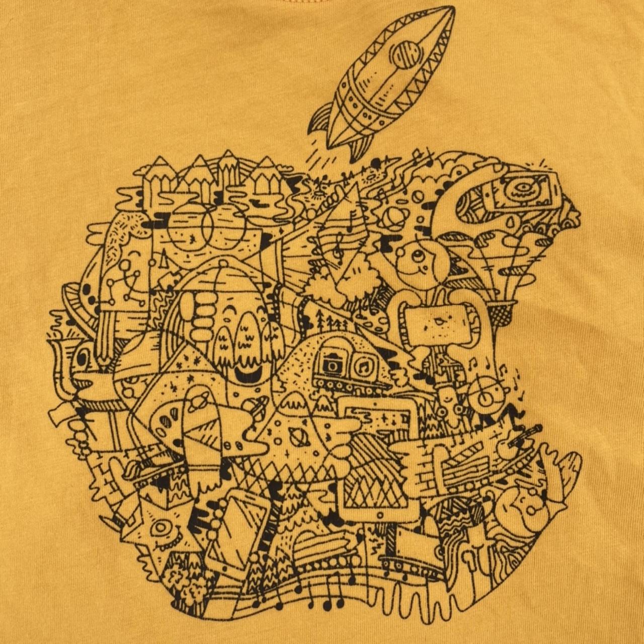 Yellow Apple Computer T Shirt XL With a Richard... - Depop