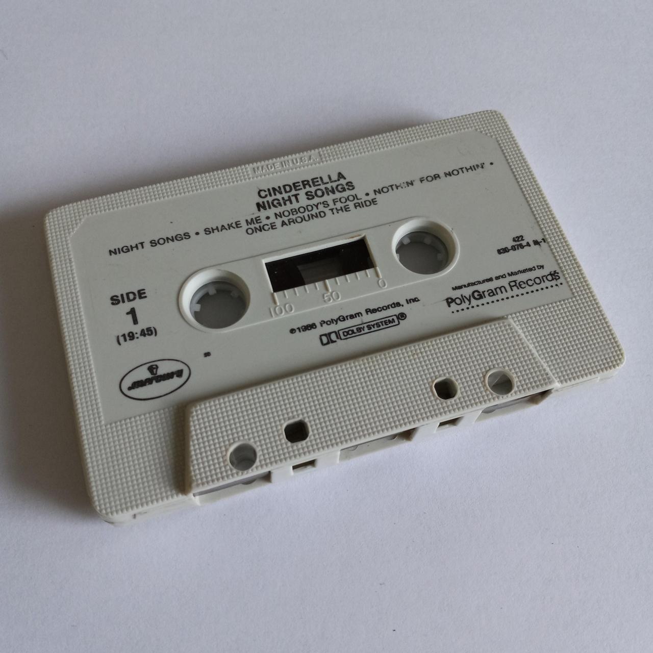Vintage Cinderella Night Songs Cassette Tape, tested... - Depop Vintage Cinderella Night Songs Cassette Tape, tested... - Depop