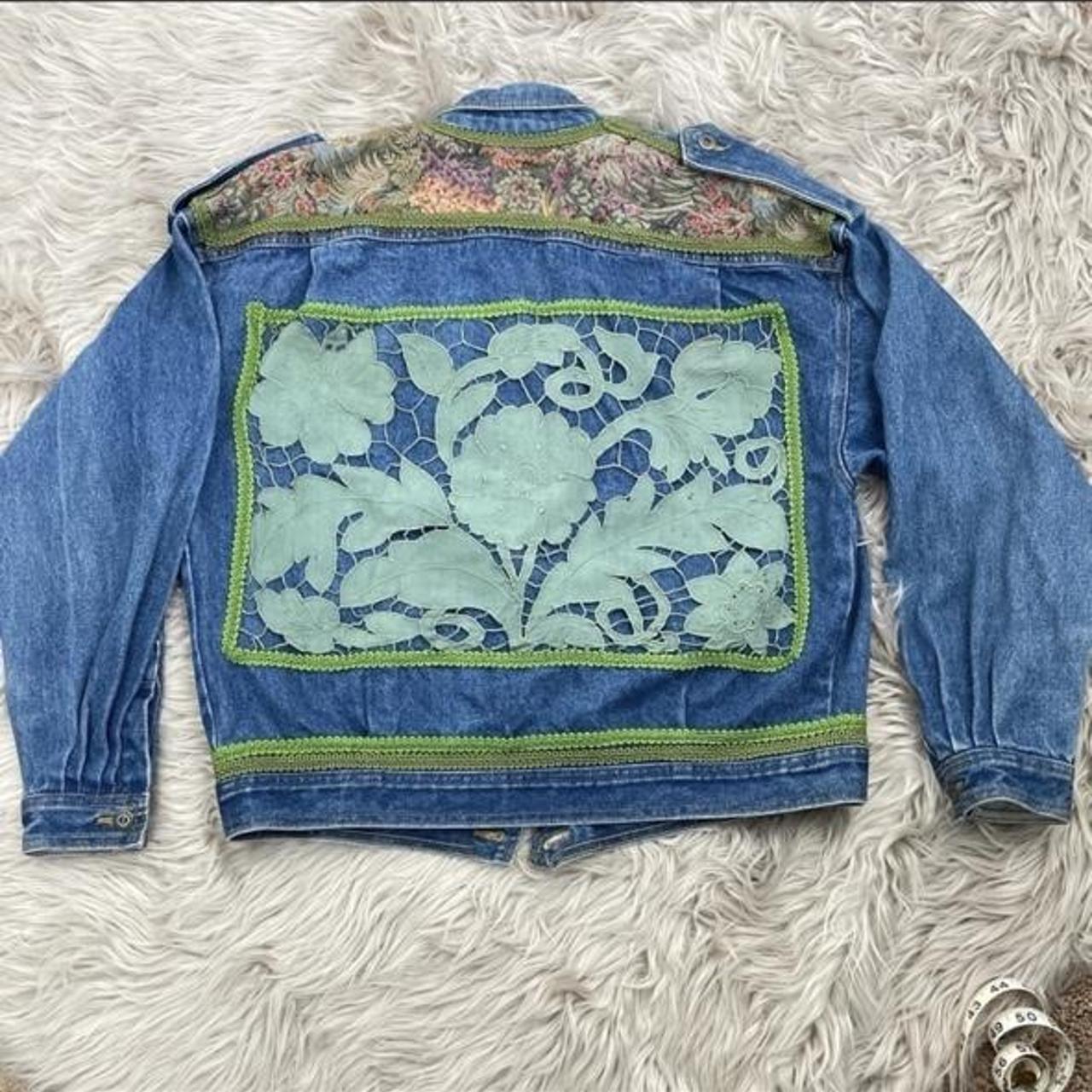 Rad vintage denim jacket! Was customized with fun... - Depop