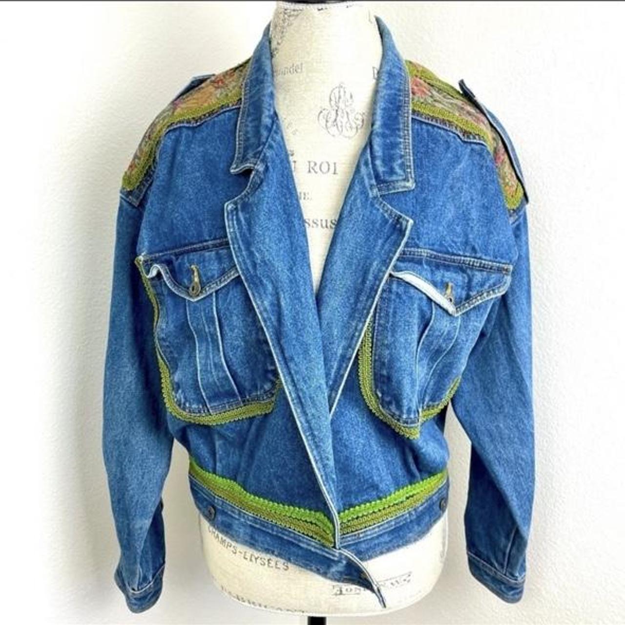 Rad vintage denim jacket! Was customized with fun... - Depop