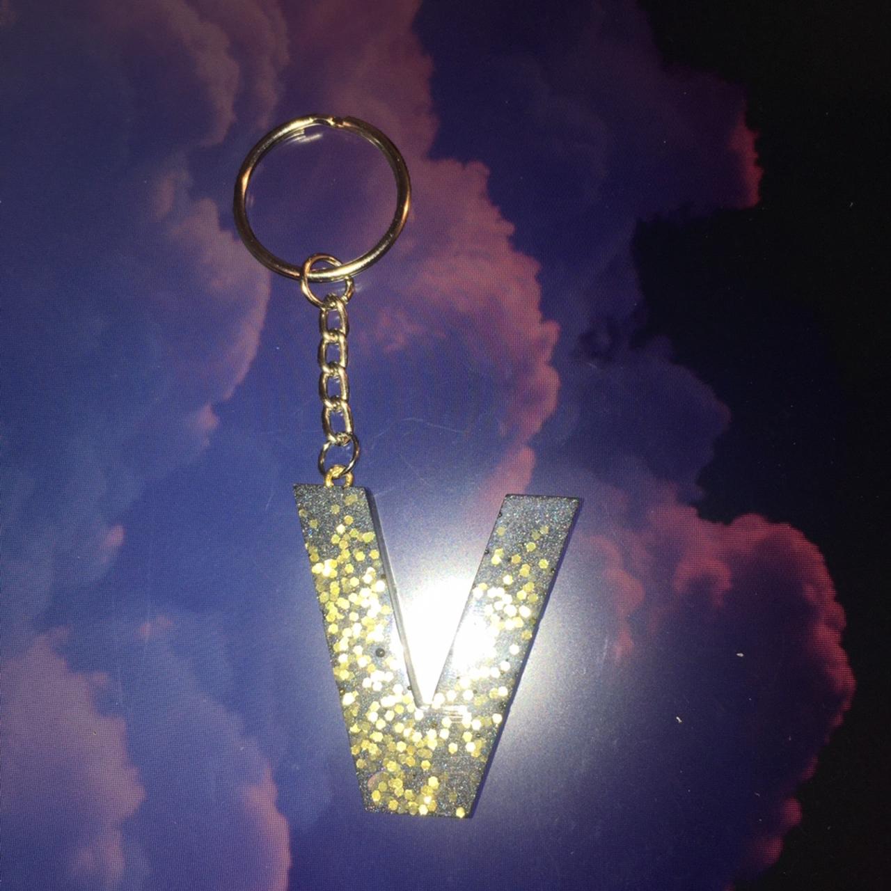 Resin Keychain letter „V“ Custom orders available,... - Depop