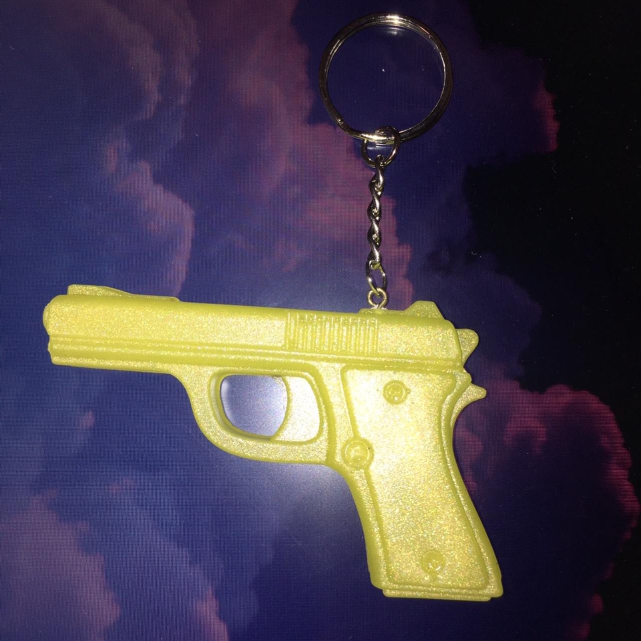 Yellow Gun Keychain🖤 -Custom orderd do not cost... - Depop