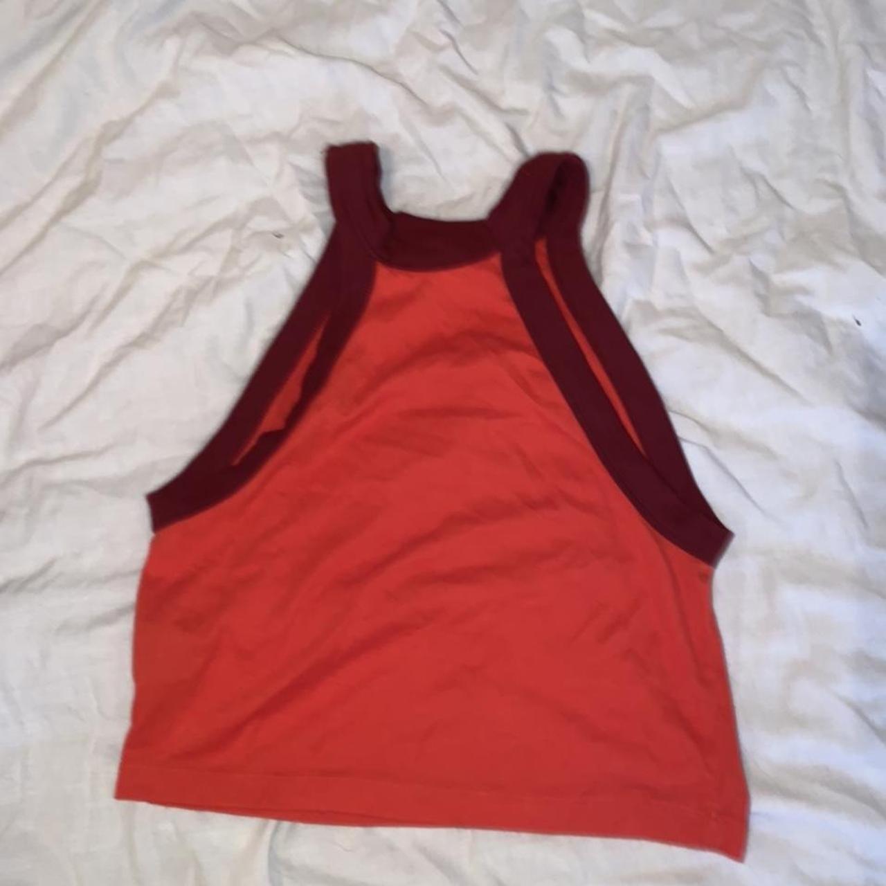 Red and orange racer vest so much cuter on the photo... - Depop