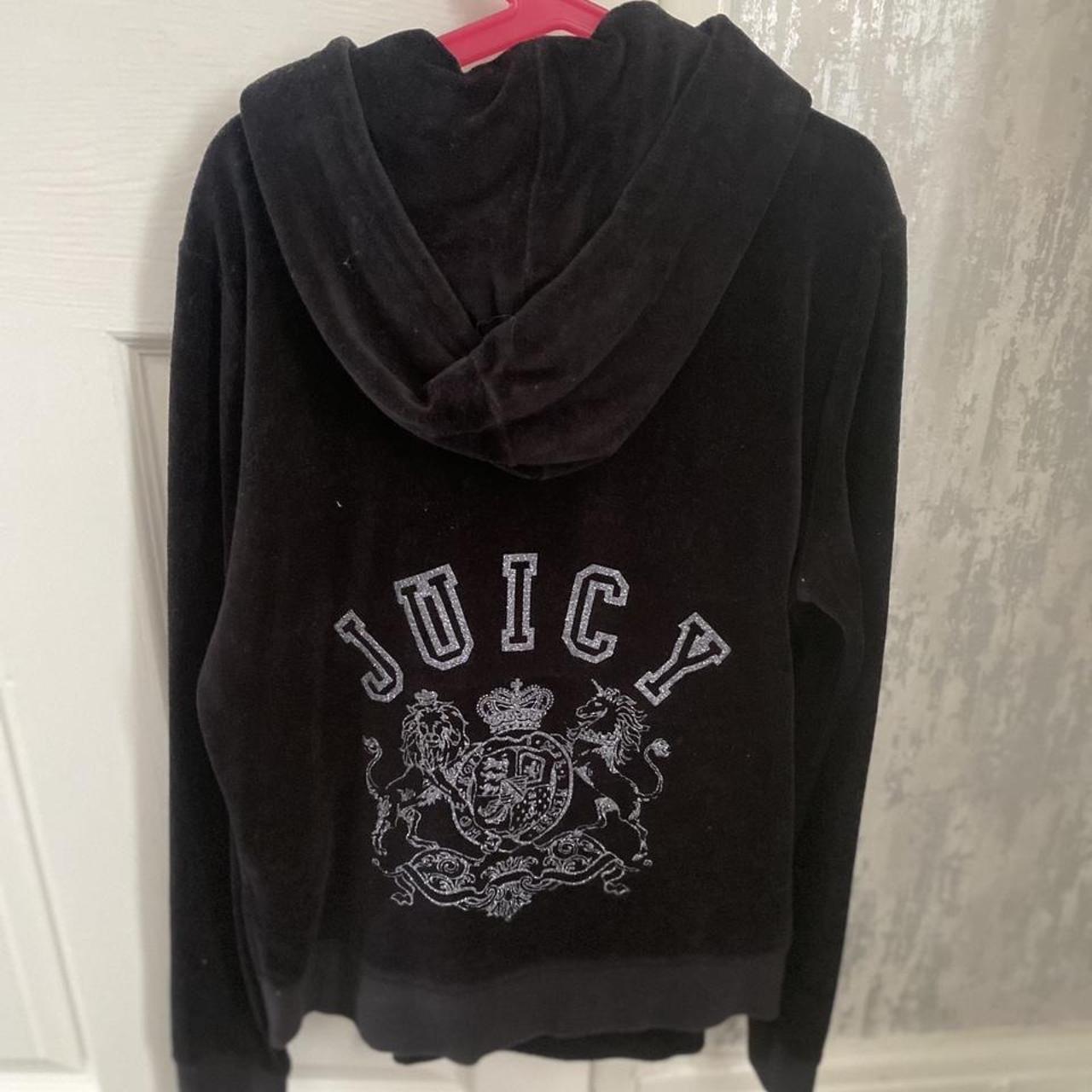 Woman’s Juicy Couture Black Velour tracksuit size... - Depop