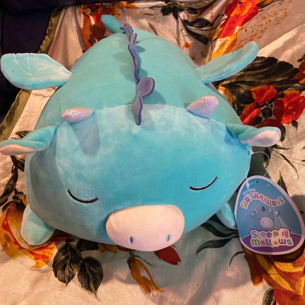Miles the Teal Dragon Sleepamallow Squishmallow 16” ... - Depop