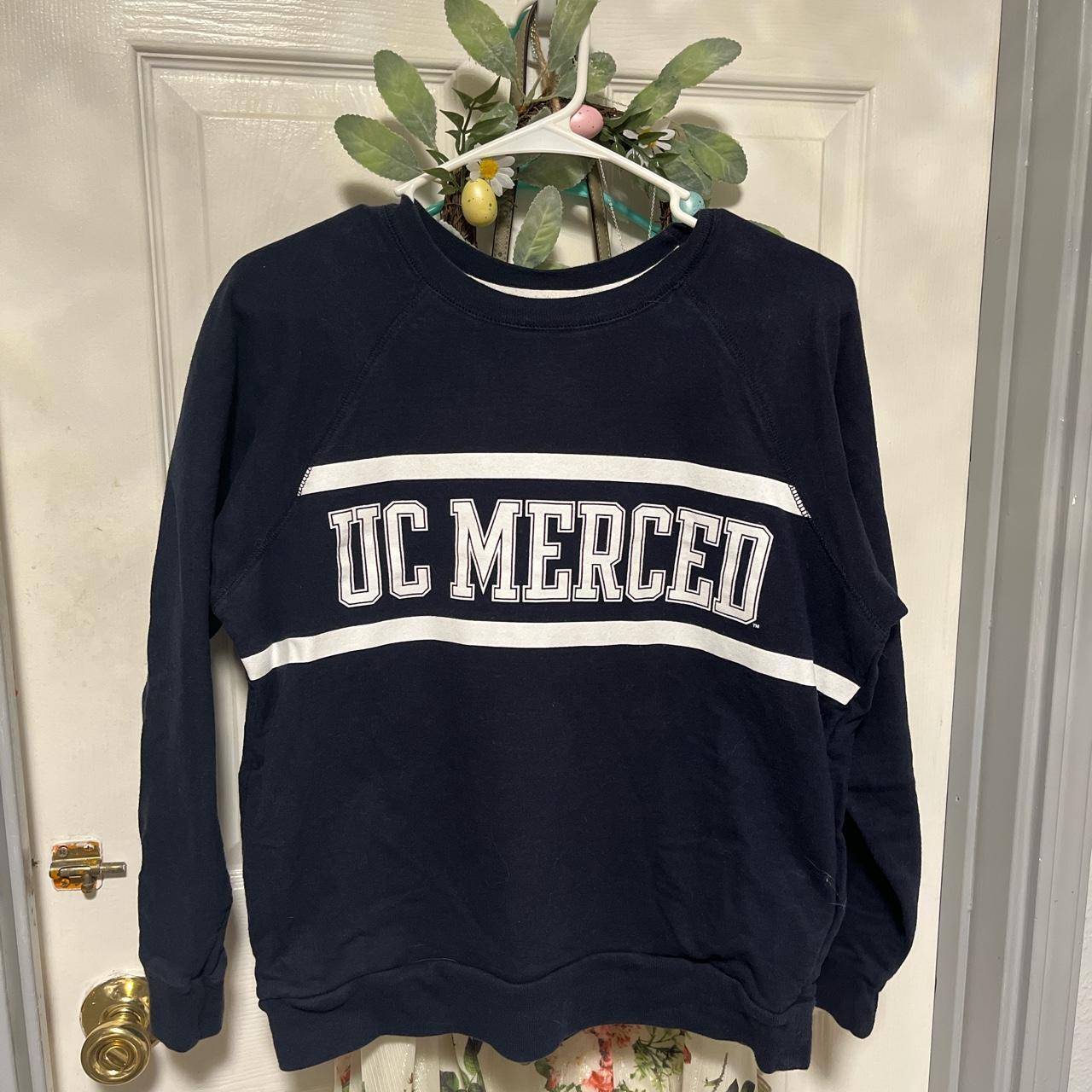 UC Merced Crewneck WITH POCKETS 👍🏻💙🤍 #ucmerced... - Depop