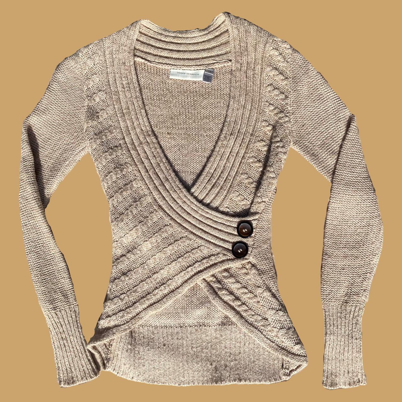 Urban Behavior Pullover Sweater Details: Plunge... - Depop