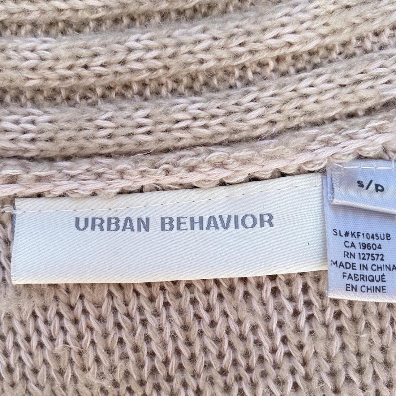 Urban Behavior Pullover Sweater Details: Plunge... - Depop