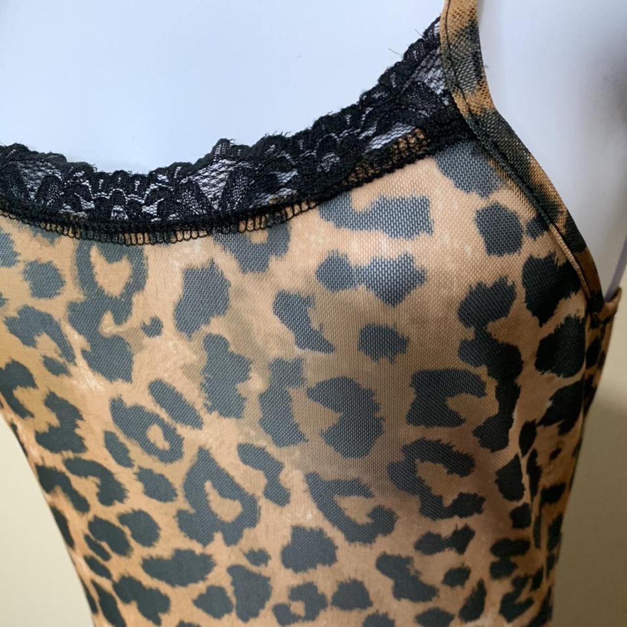 Sheer cheetah print dress. Very sexy for date night... - Depop