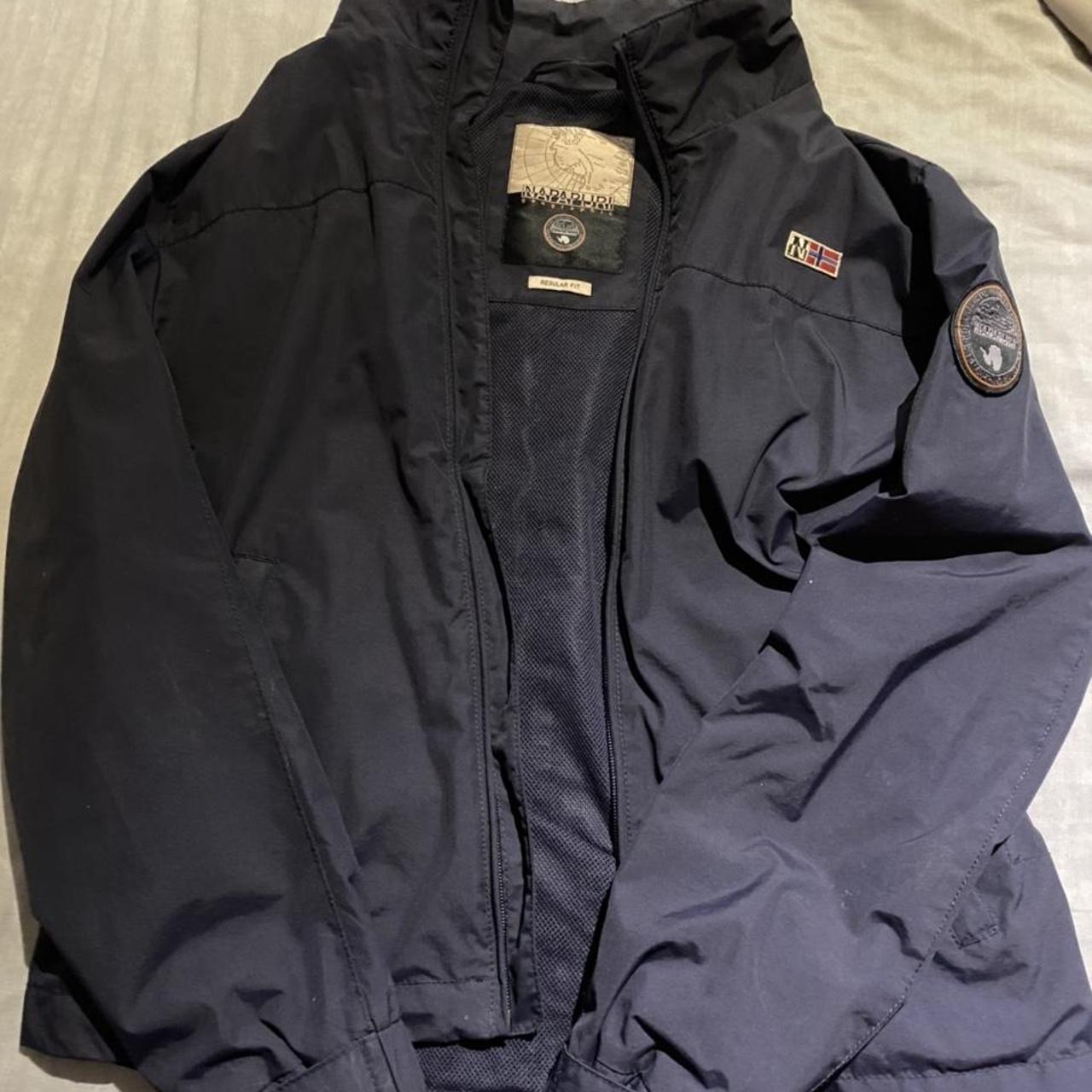 Navy blue Napajiri coat, great condition size... - Depop