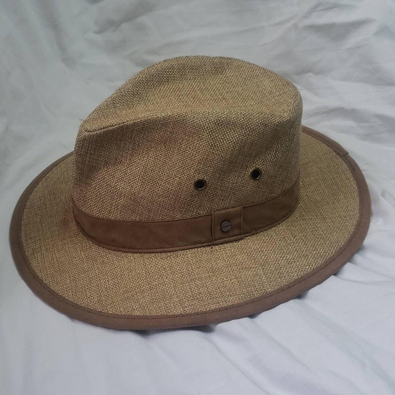 All American Stetson Safari Hat sz small/medium 100%... - Depop