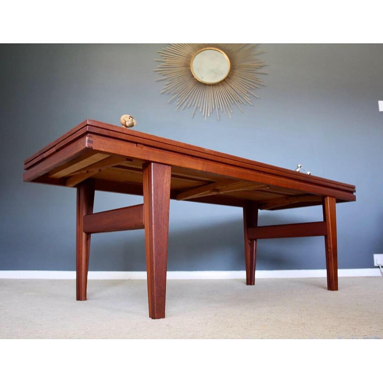 Danish 🇩🇰 metamorphic coffee table / dining table by... - Depop