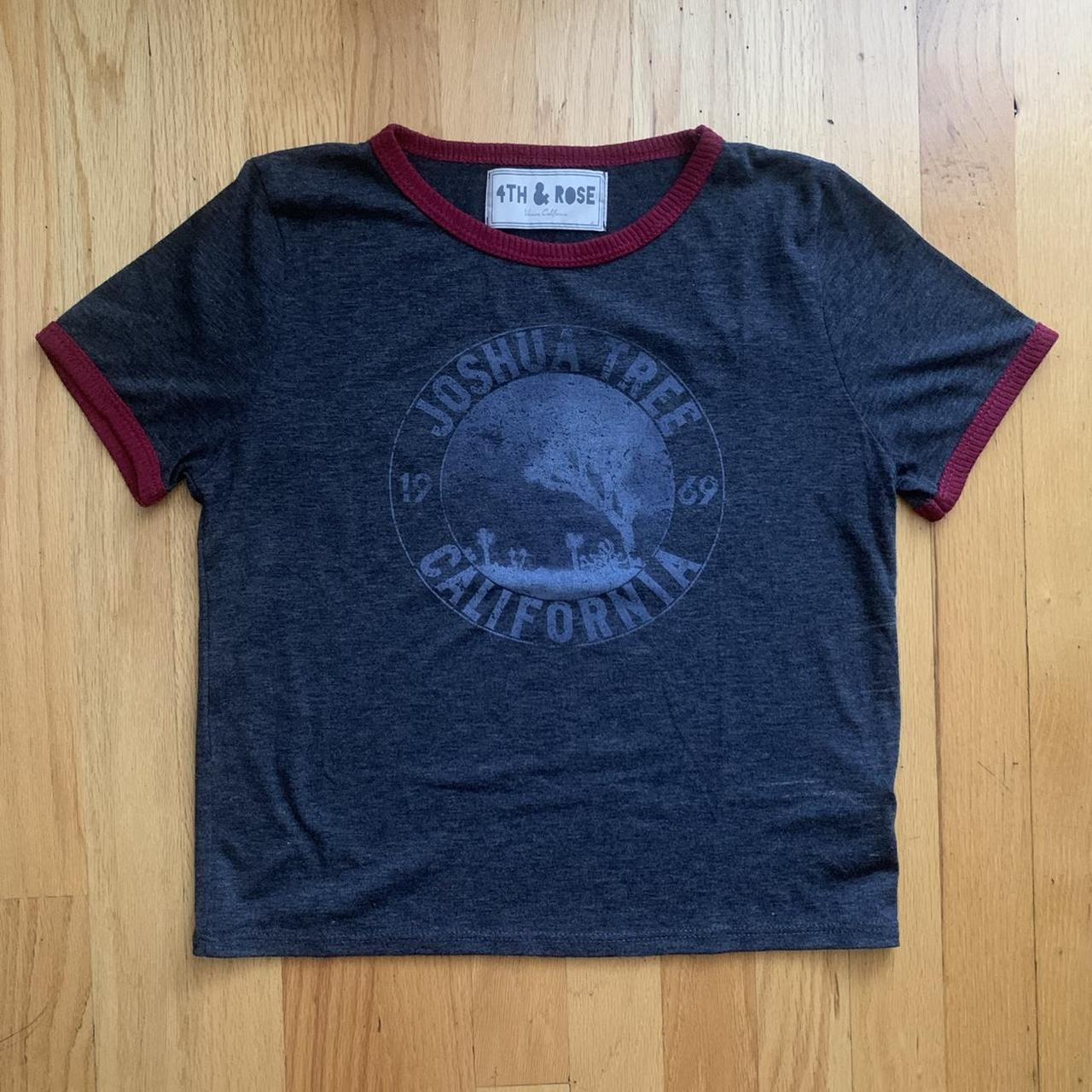 4th & Rose “Joshua Tree” ringer t-shirt Sz Medium... - Depop
